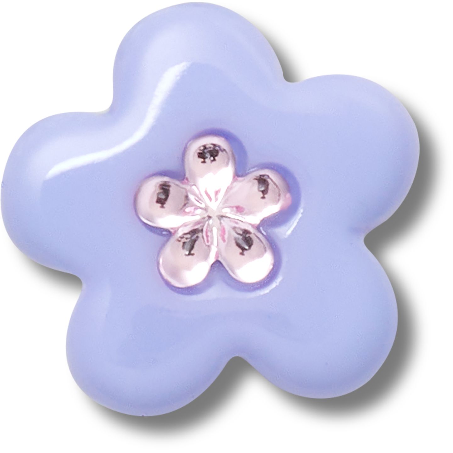 Crocs™ Jibbitz Purple Flower With Pink Gem | crocs.lv